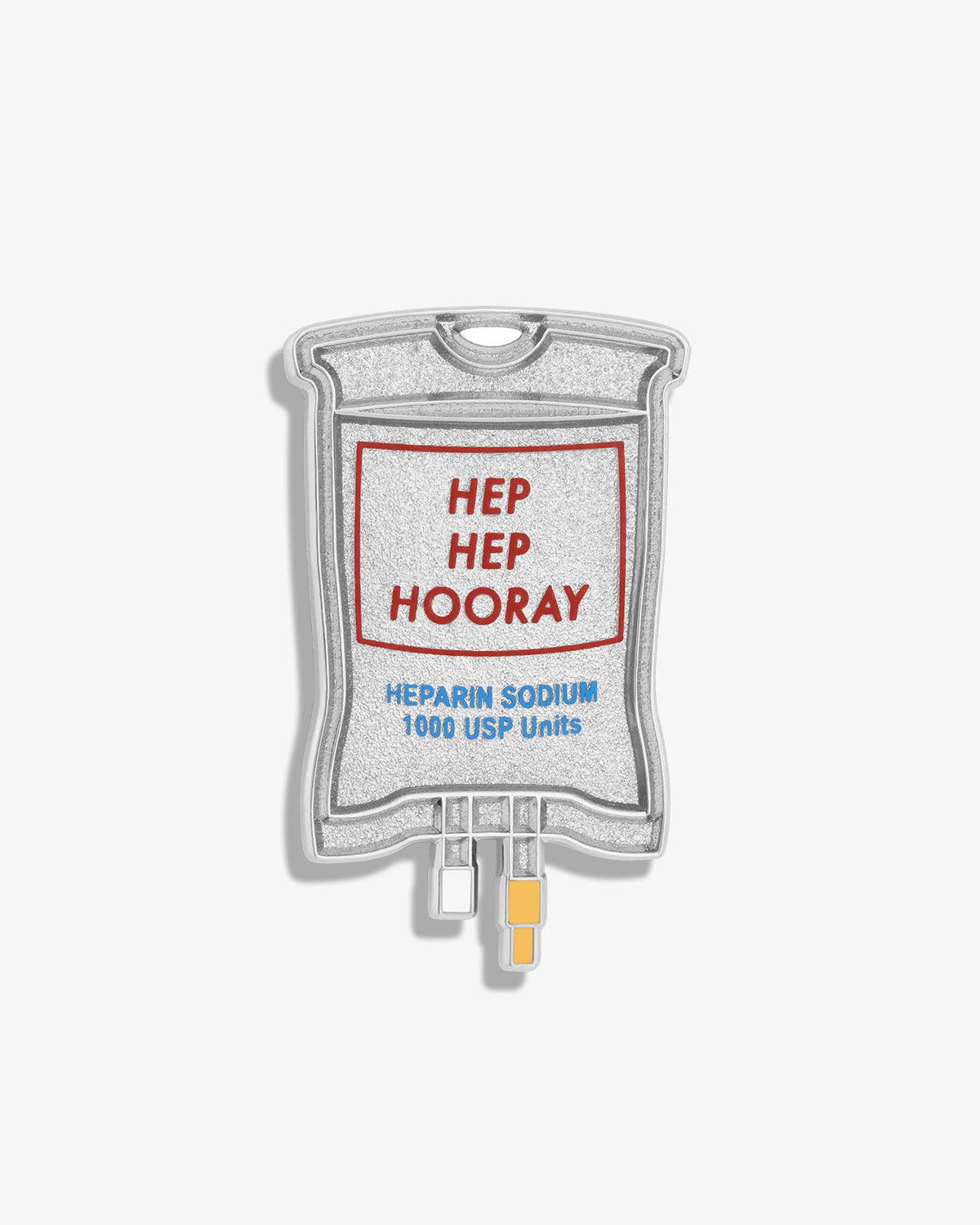 Hep Hep Hooray (Heparin) Lapel Pin – V Coterie