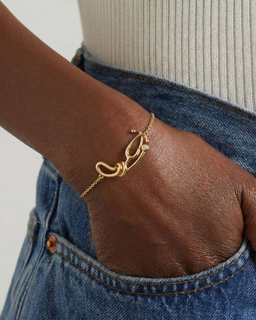 Stethoscope Knot Bracelet | Jewelry by V Coterie