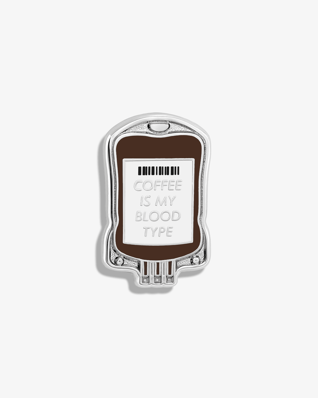 Coffee Is My Blood Type Lapel Pin – V Coterie